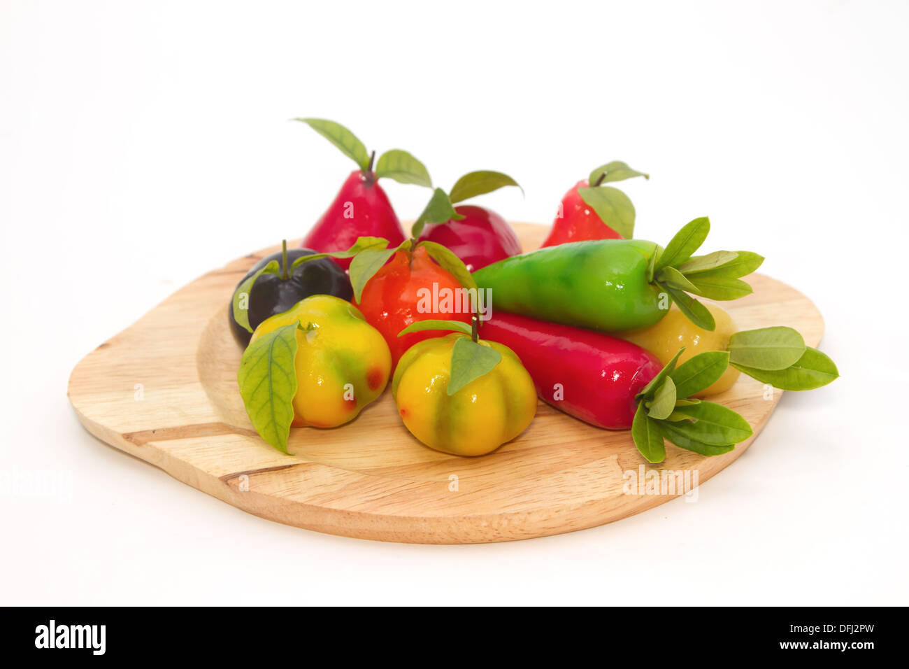 Deletable imitation fruits ,Thai Dessert Stock Photo - Alamy