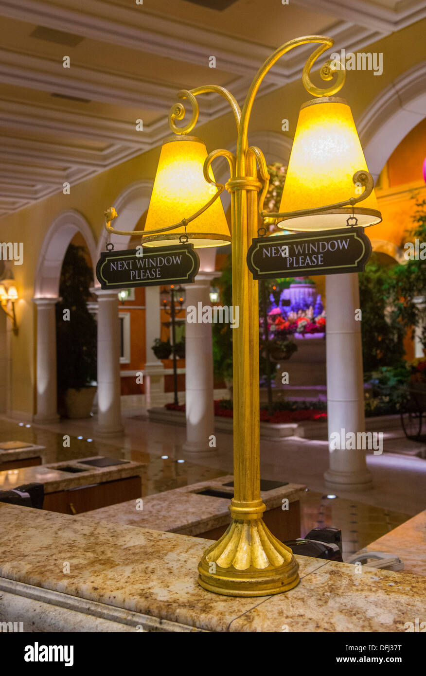 The interior of Bellagio hotel and casino in Las Vegas Stock Photo - Alamy