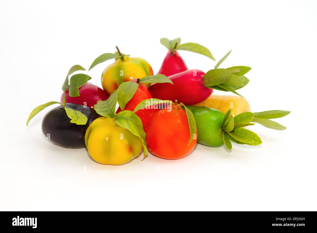 Deletable imitation fruits ,Thai Dessert Stock Photo - Alamy
