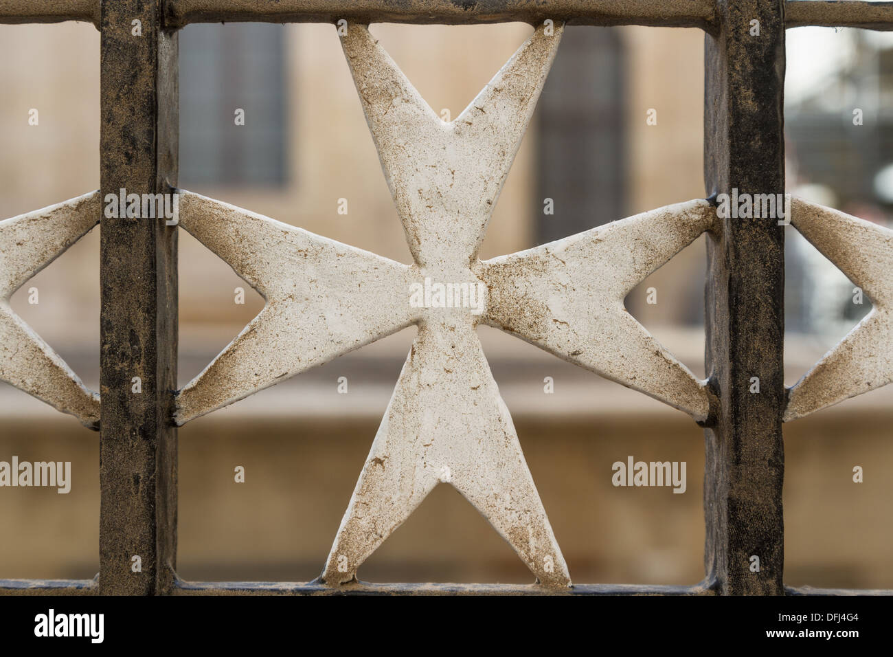 Star, symbol of Malta City Stock Photo - Alamy