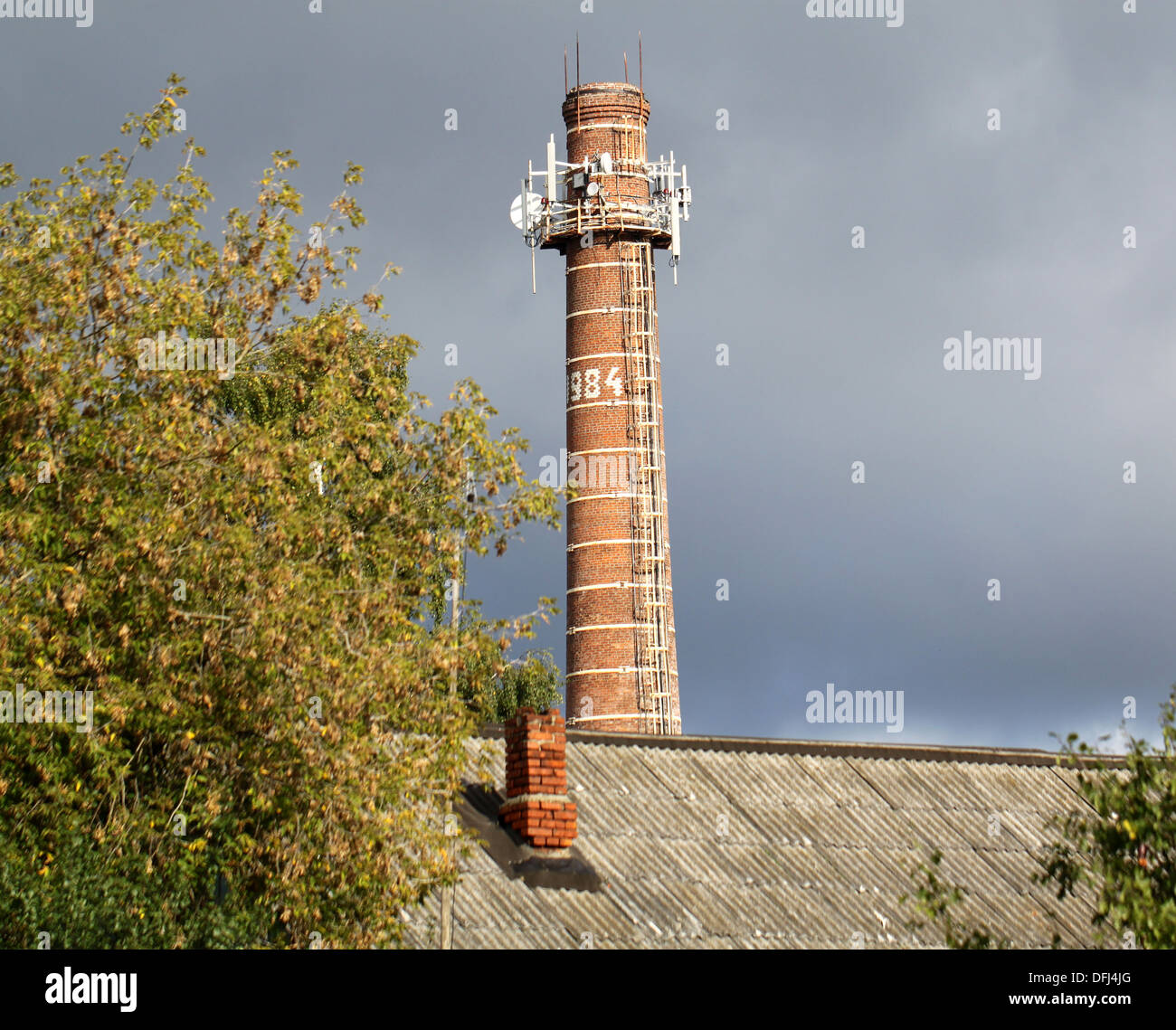 Industrial tall brick chimney against hi-res stock photography and ...
