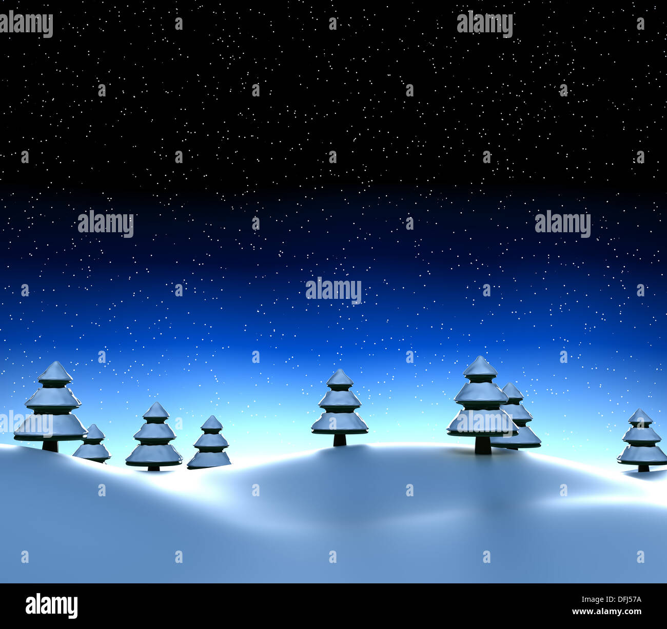 3d winter scene Stock Photo - Alamy