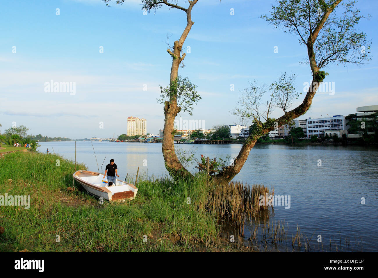 Travel asia asian malaysia malaysian sarawak borneo kuching riverfront ...