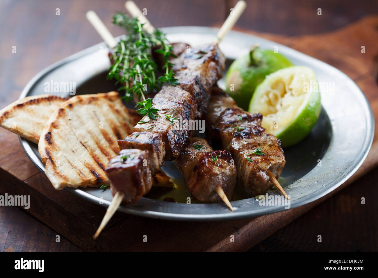 Skewer meat hi-res stock photography and images - Alamy