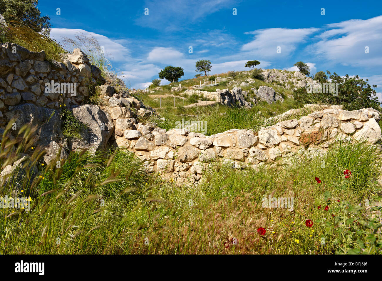Mycenae UNESCO World Heritage Archaeological Site, Peloponnese, Greece ...