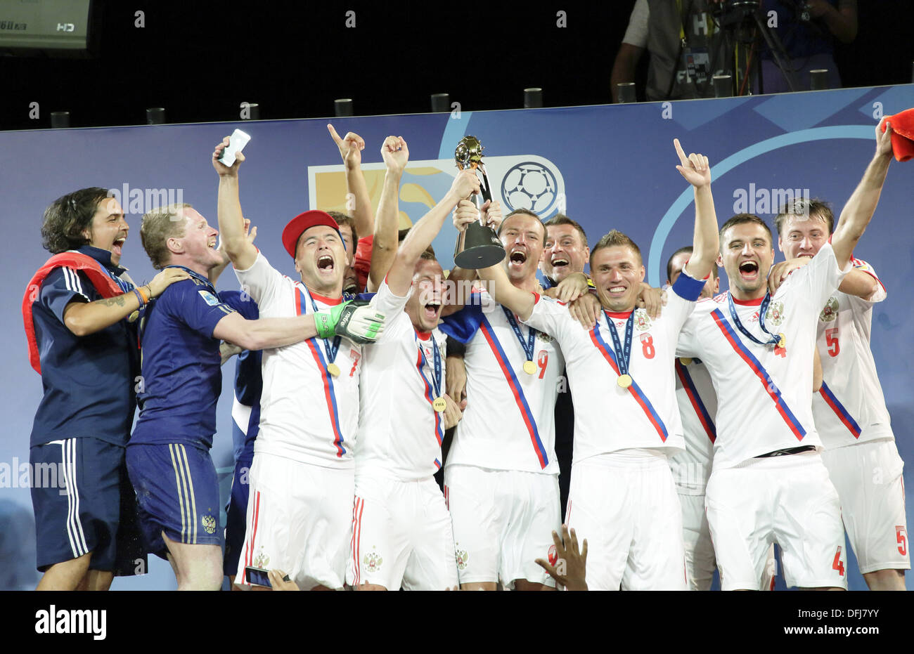 Papeete, Tahiti. 28th Sep, 2013. Russia team group (RUS) Beach Soccer ...