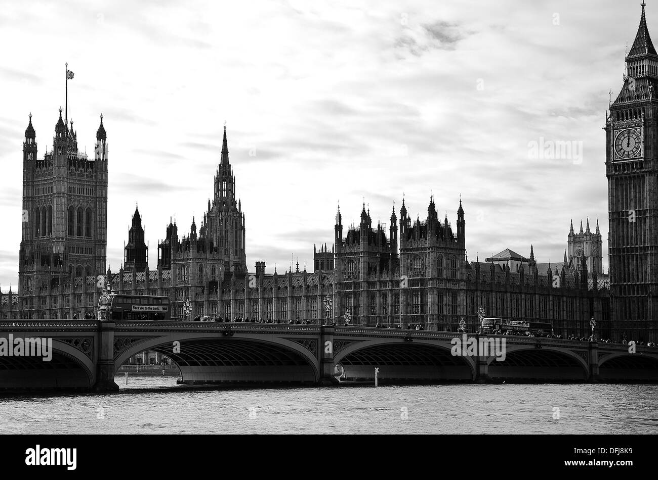 Thames view Black and White Stock Photos & Images - Alamy