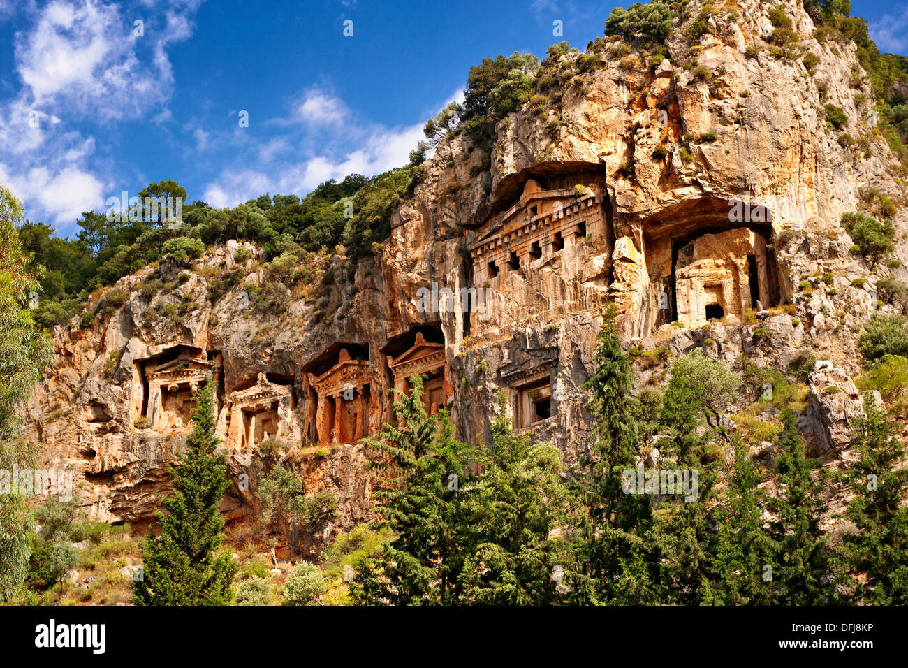 The Lycian temple fronted Tombs , 4th - 2nd cent. B.C , just outside ...