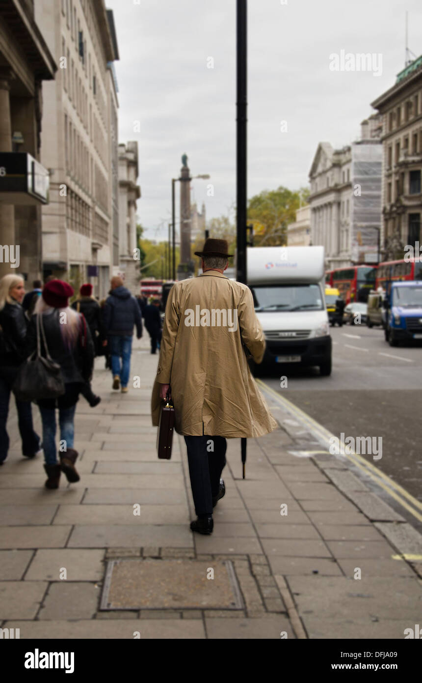 typical English gentlemen walking on the street of London Stock Photo ...