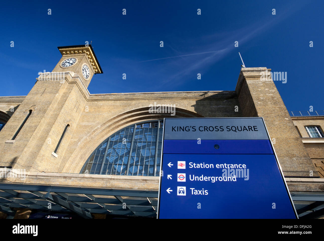 King's Cross railway station and King's Cross Square, London Stock ...