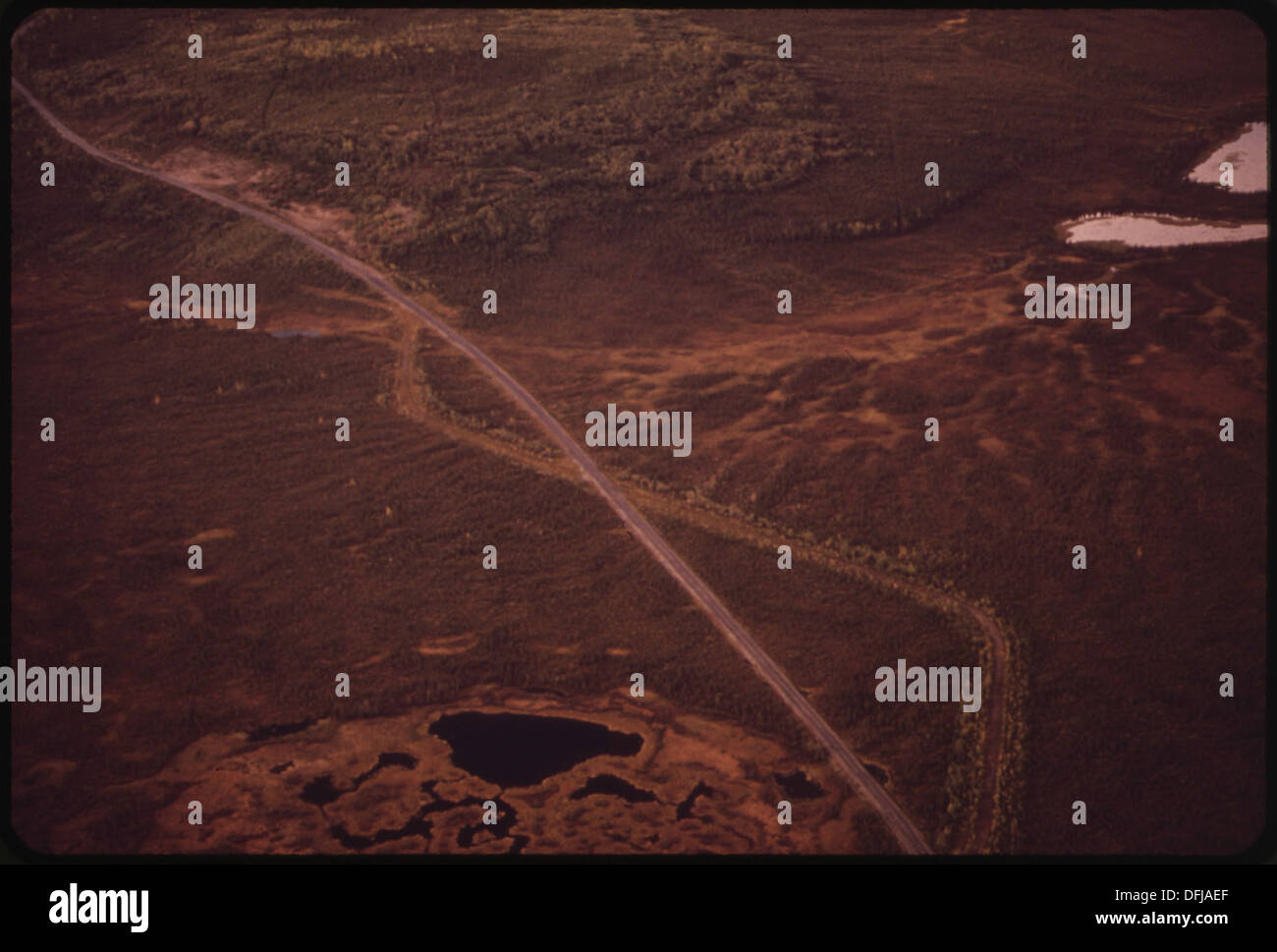 The intersection of a pipeline with the Richardson Highway, where the ...