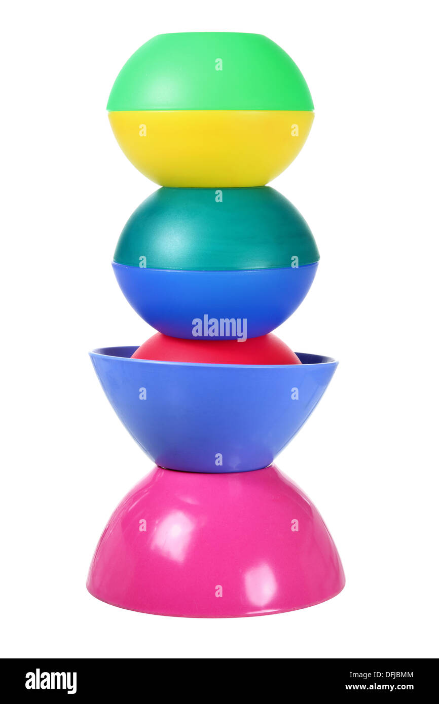 Stack of Plastic Bowls Stock Photo - Alamy