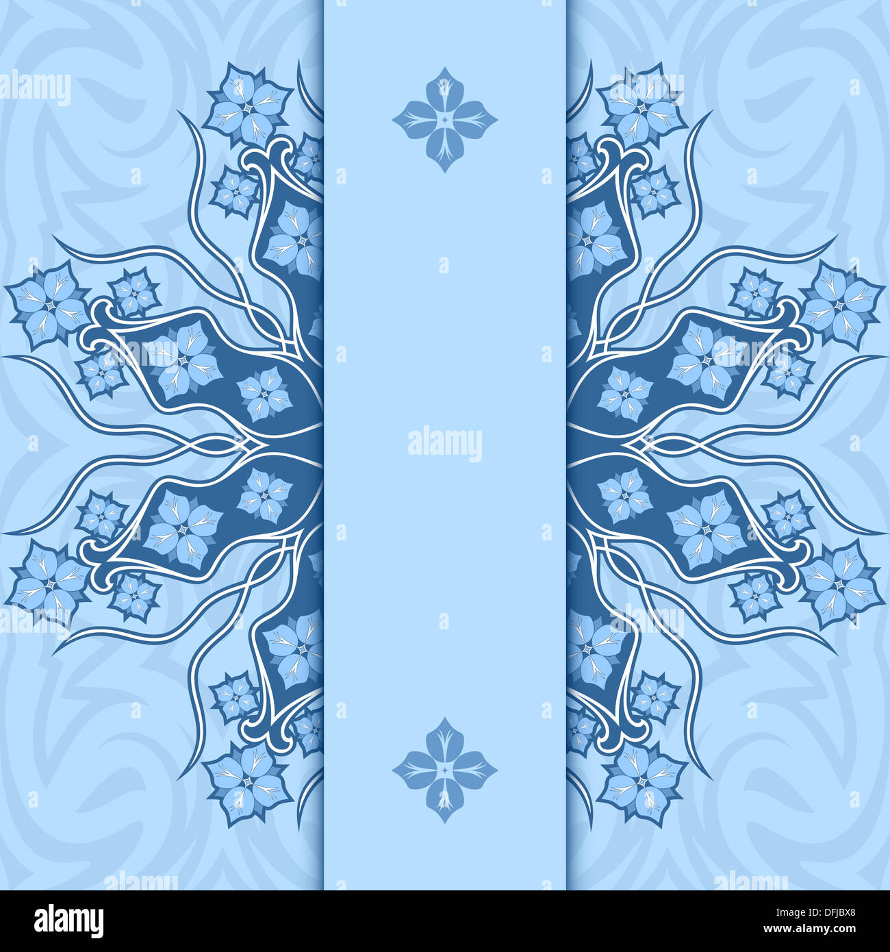 Blue flower edging hi-res stock photography and images - Alamy