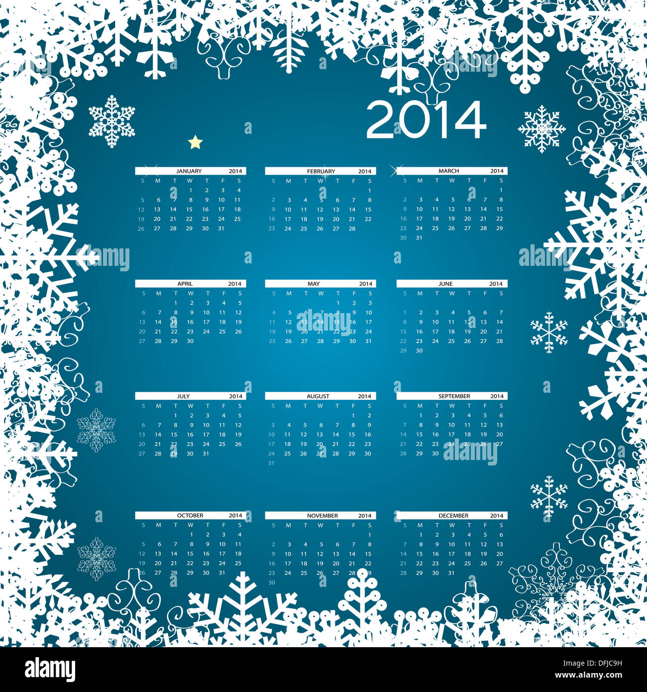 December 2014 Calendar Clipart 420+ Calender December 2014 Stock