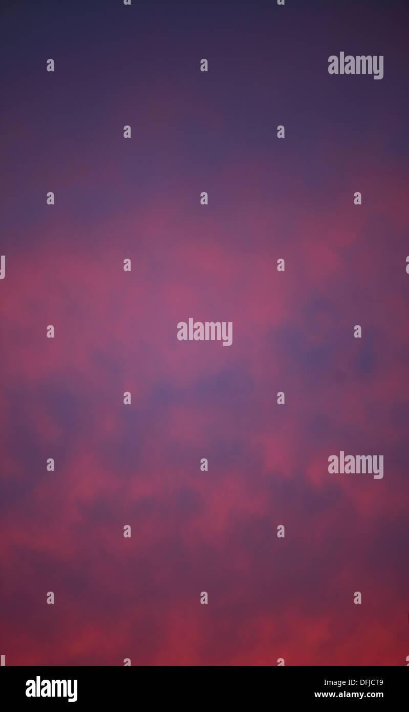 sunset or sunrise dramatic pink purple sky as background Stock Photo ...