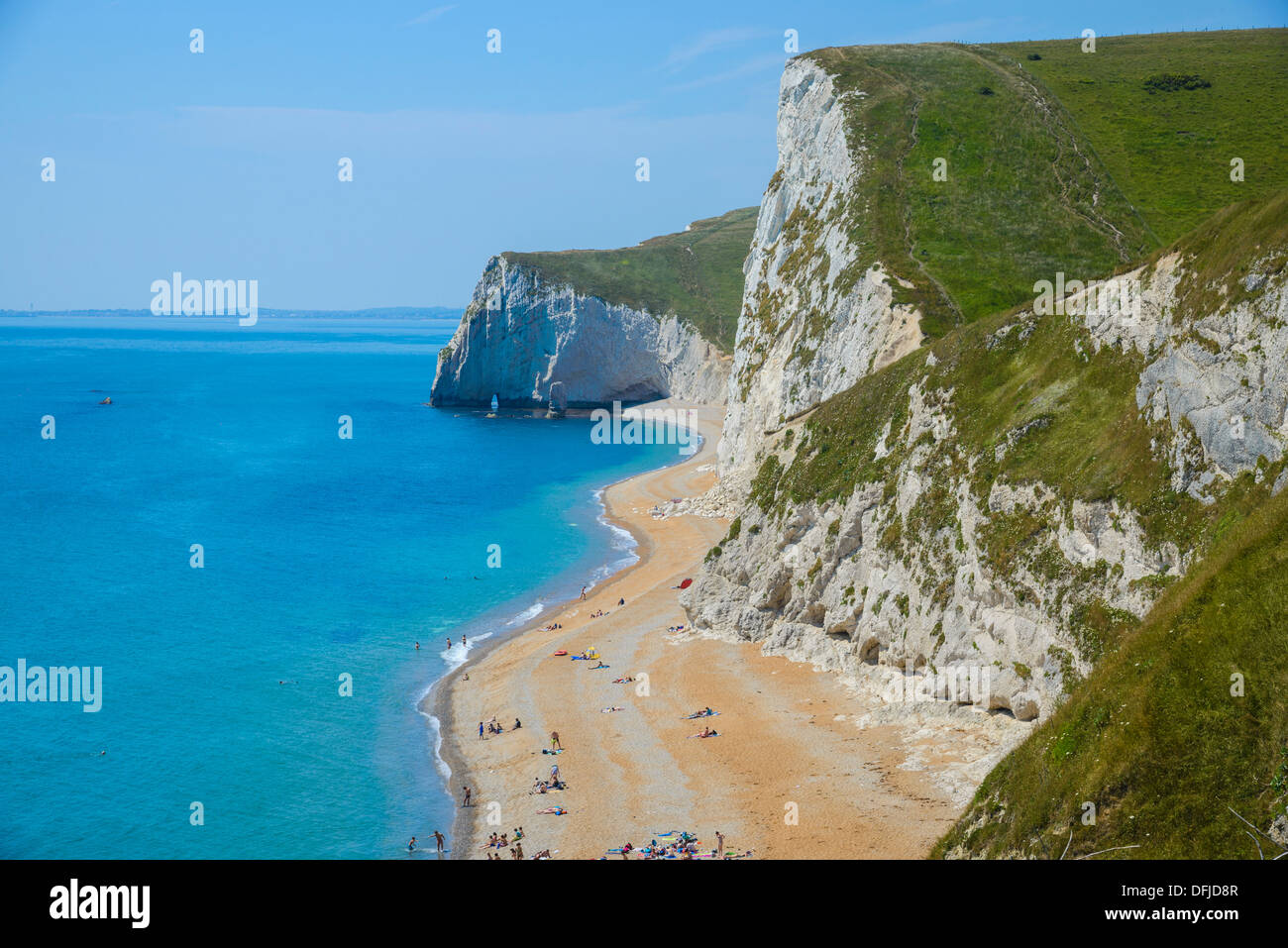 Cliffs near Durdle Door, Jurassic Coast World Heritage Site, Dorset ...