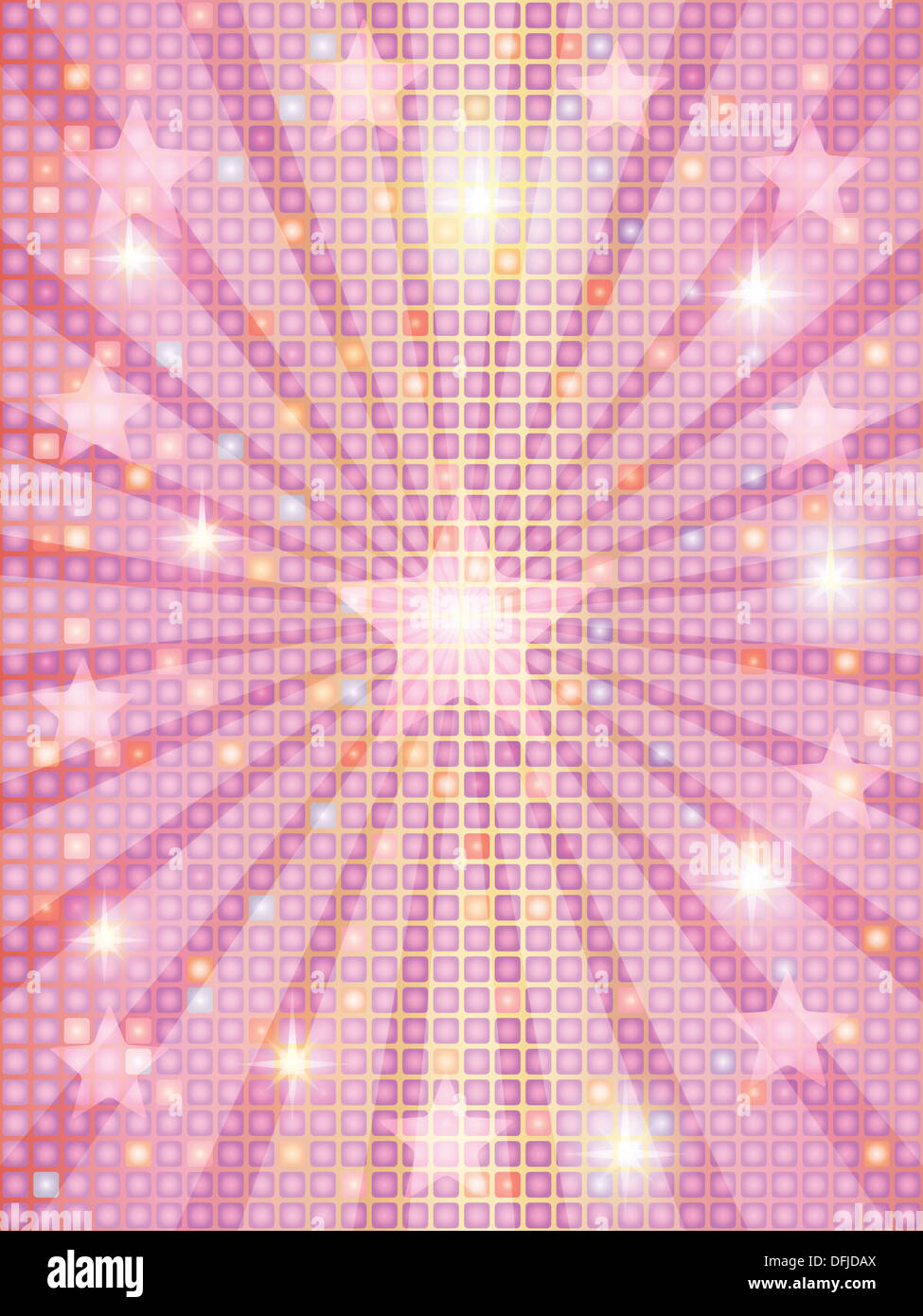 abstract mosaic background with rays and stars Stock Photo - Alamy