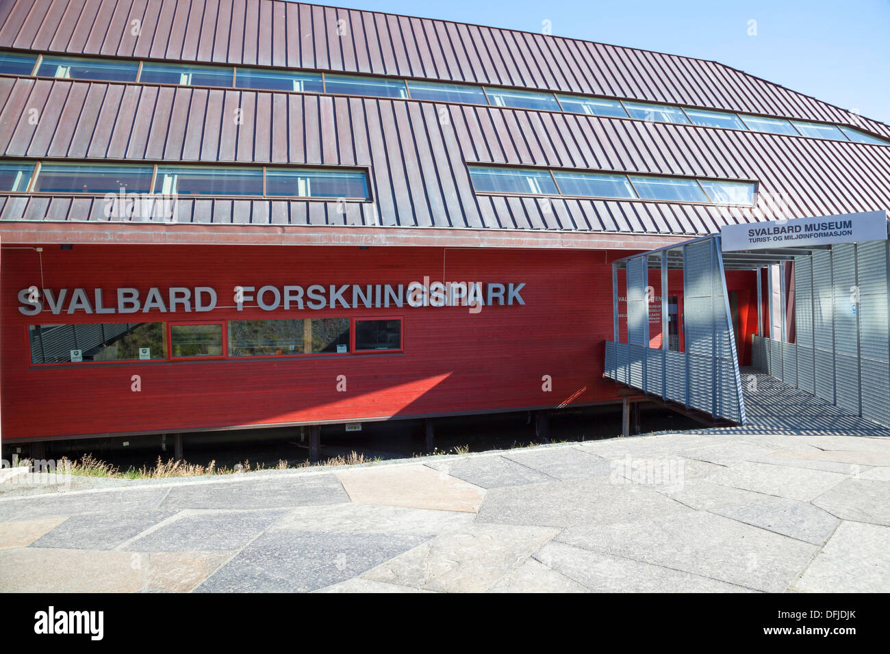 Museum entry at Longyearbyen, Spitsbergen, Noway Stock Photo - Alamy