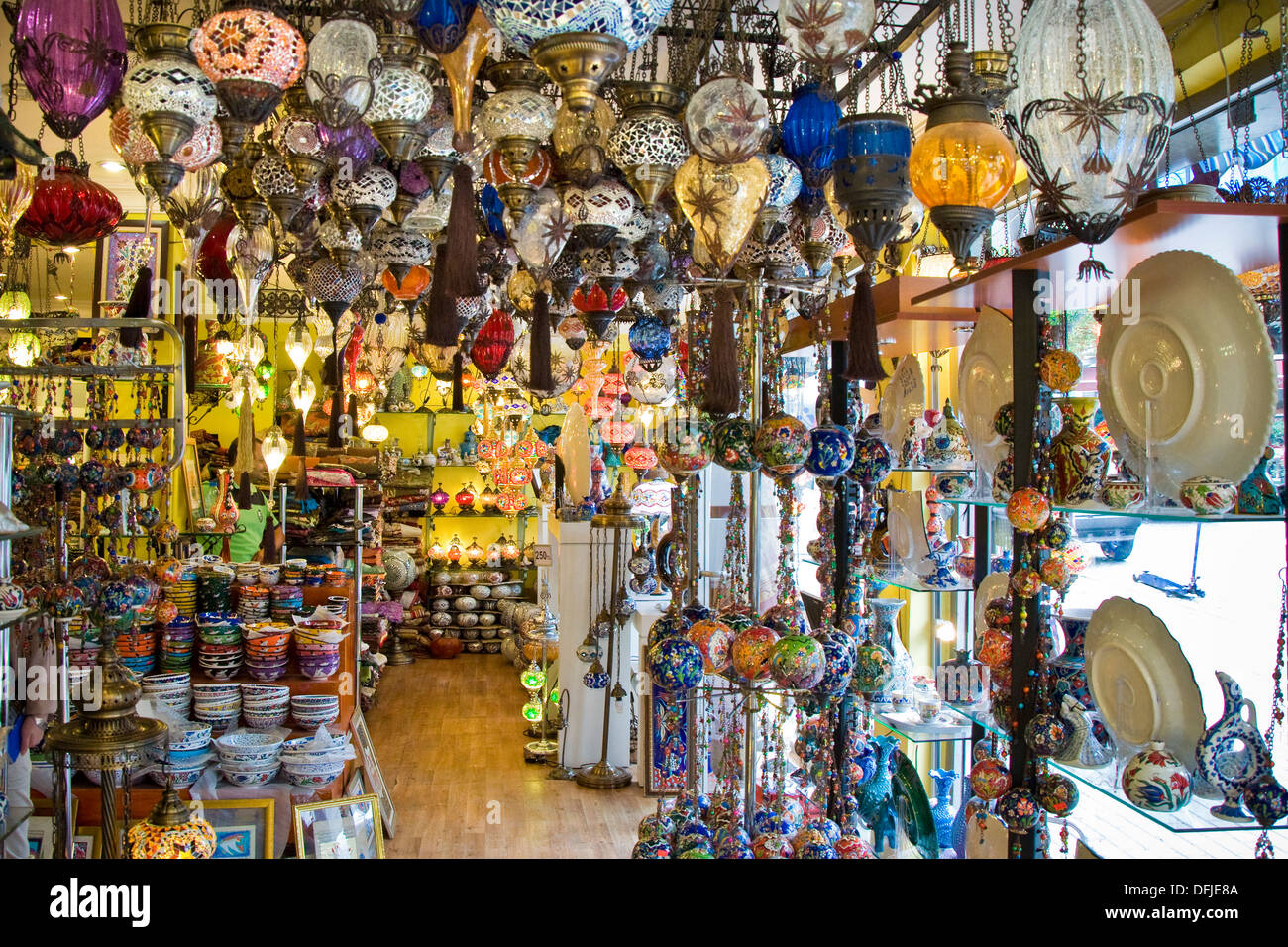 Turkey, Istanbul, Lamp Shop Stock Photo - Alamy