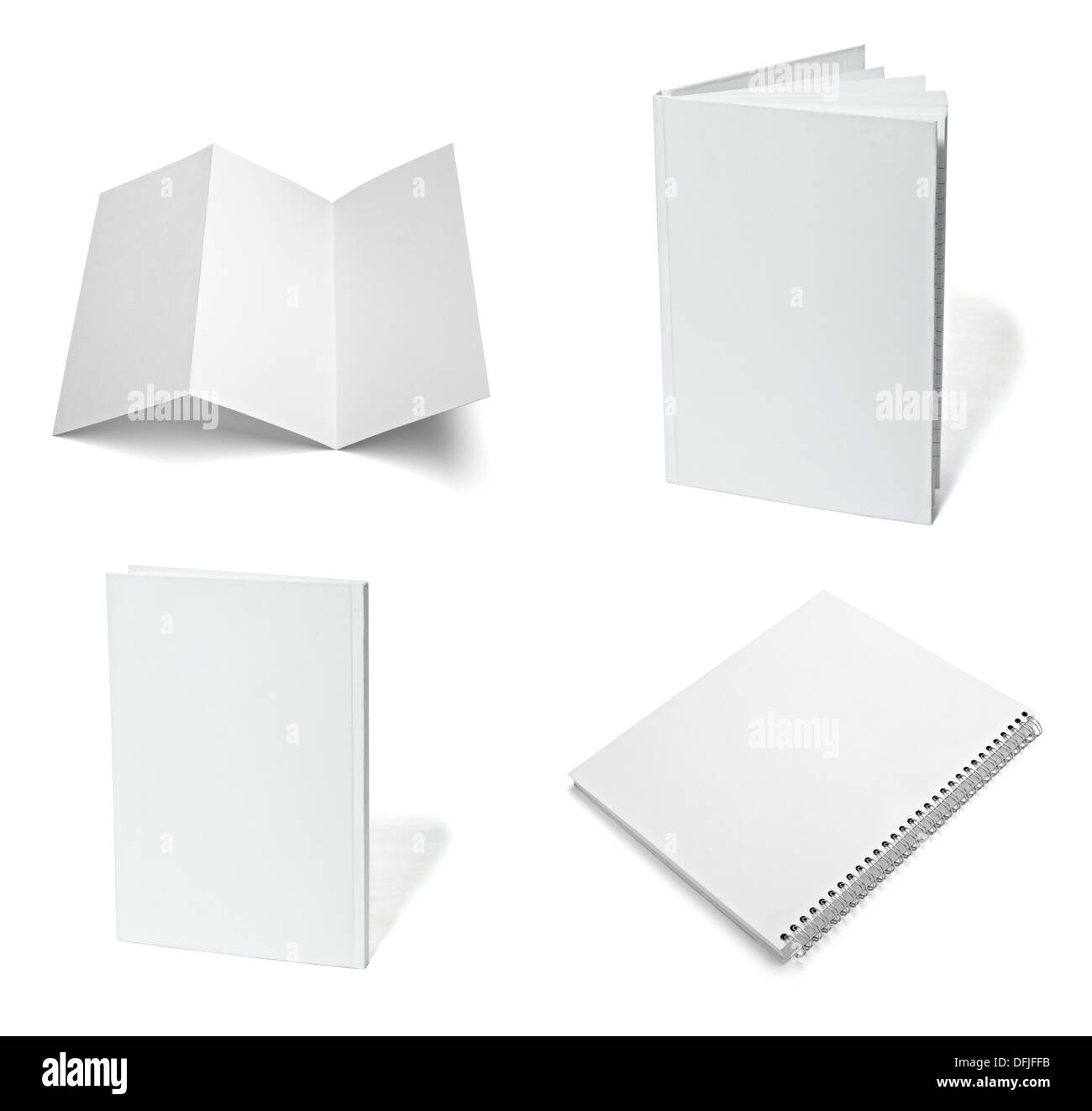 book and leaflet template Stock Photo - Alamy