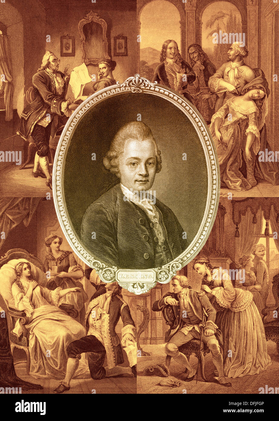 Gotthold Ephraim Lessing, 1729 - 1781, a poet of the German Age of ...