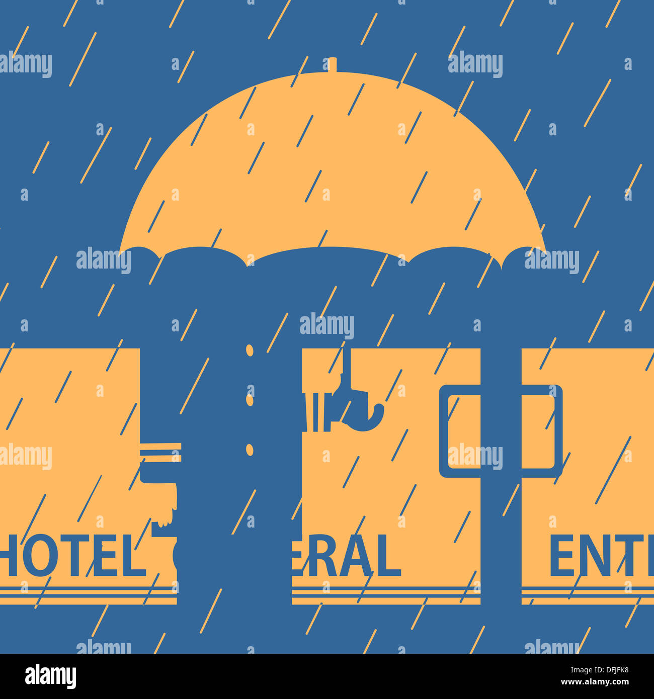 Doorman at work Stock Photo - Alamy