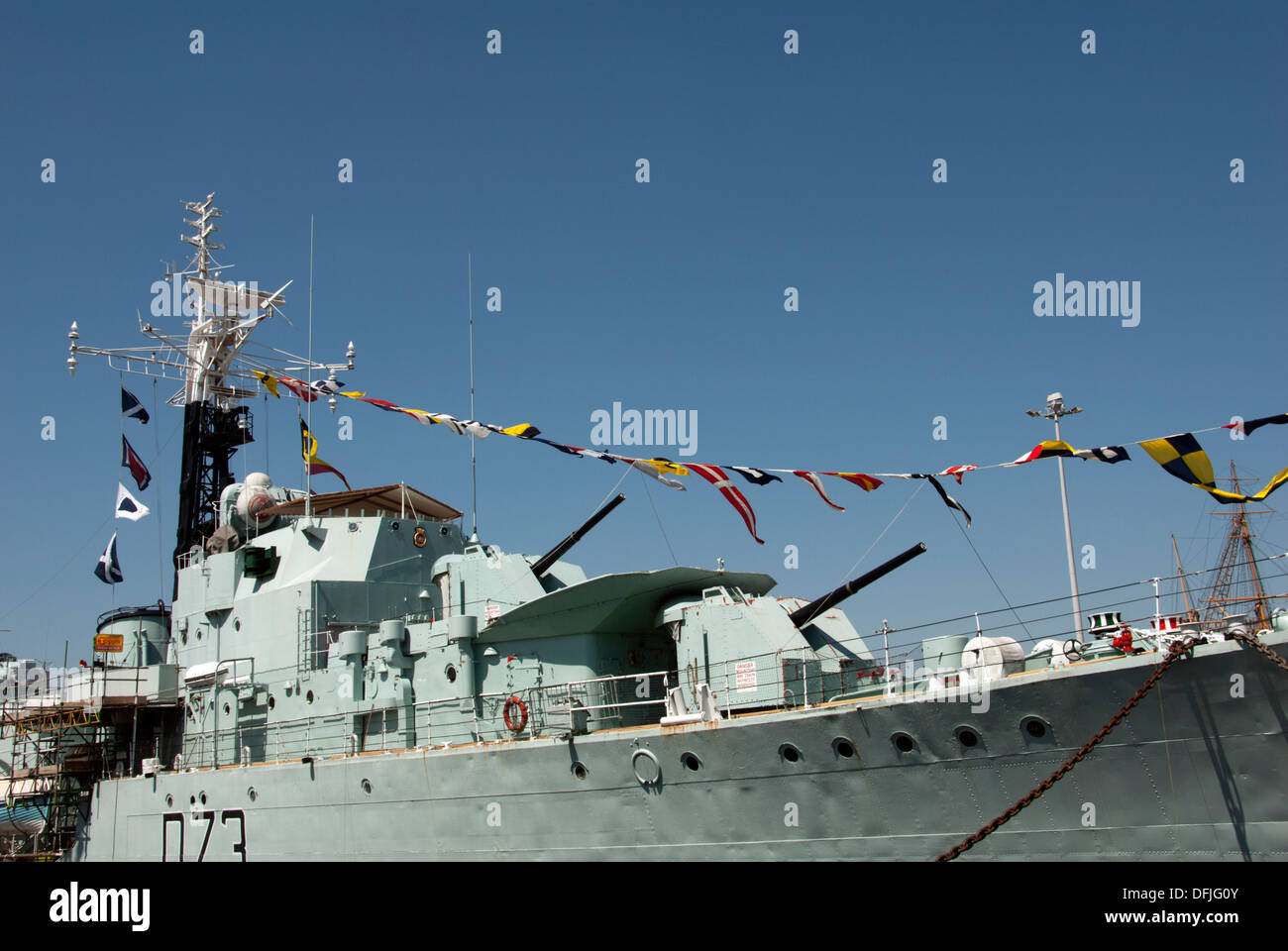 MEDWAY; CHATHAM; HISTORIC DOCKYARD; UPPER SECTION DESTROYER H.M.S ...