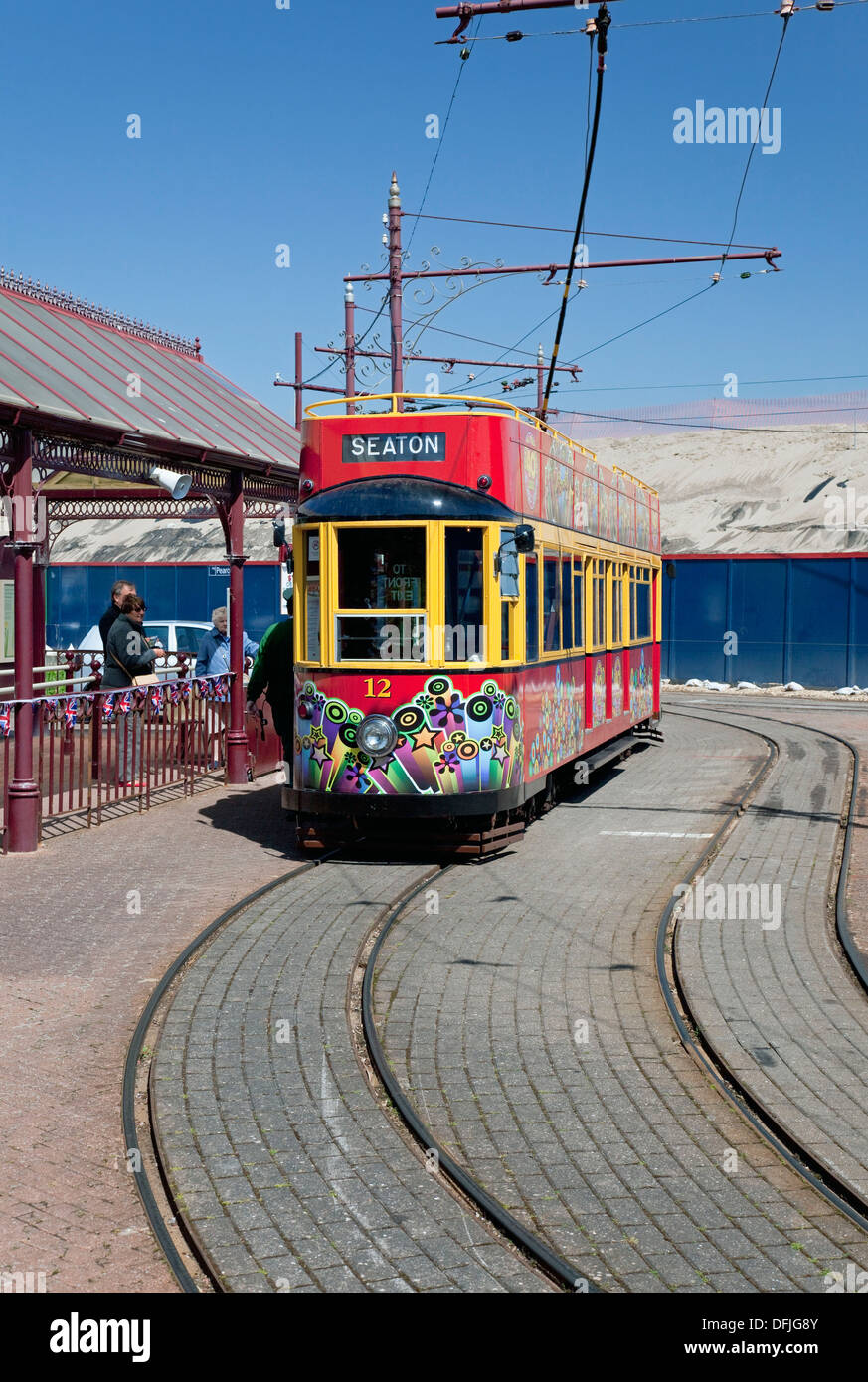 Seaton and district electric tramway hi-res stock photography and ...