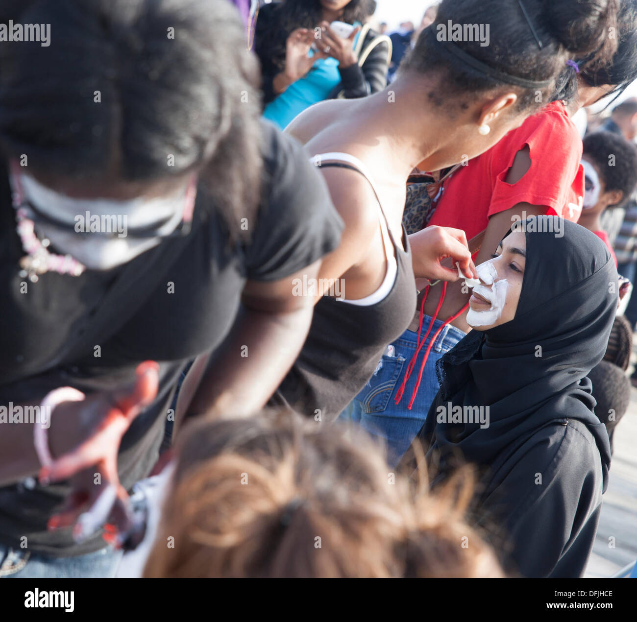 Kids zombie parade hi-res stock photography and images - Alamy