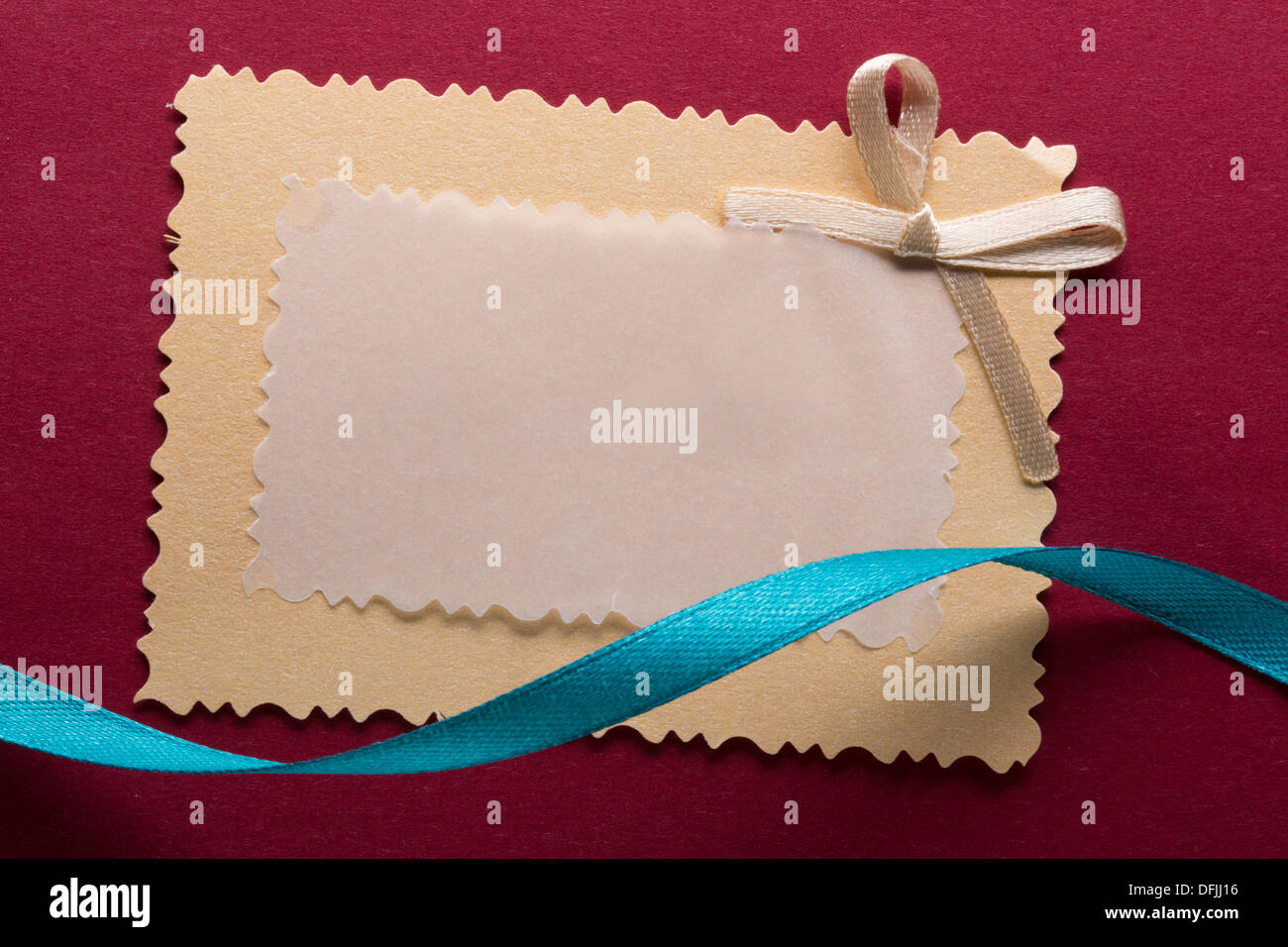 Wedding invitation card ribbon hi-res stock photography and images - Alamy