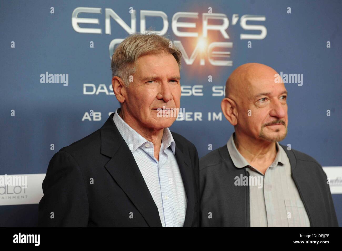 Berlin, Germany. 06th Oct, 2013.Harrison Ford (left) and Sir Ben ...