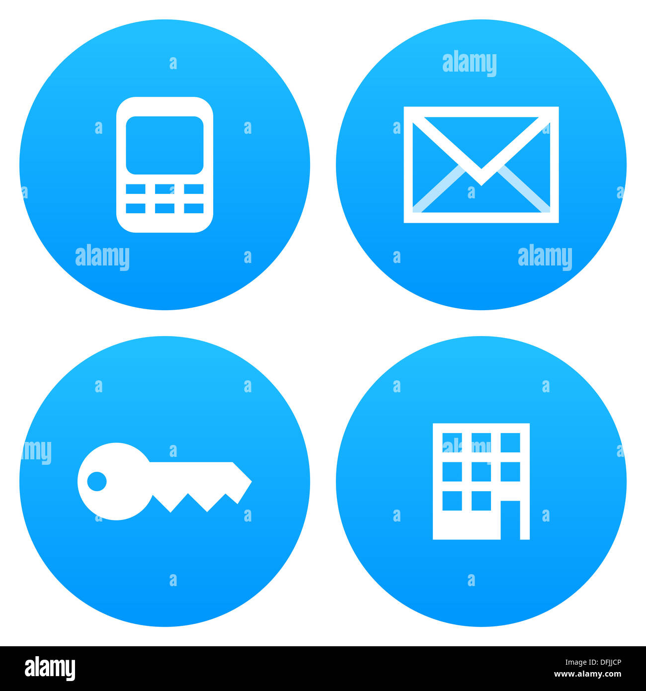 Mobile Email Key and Office Stock Photo - Alamy