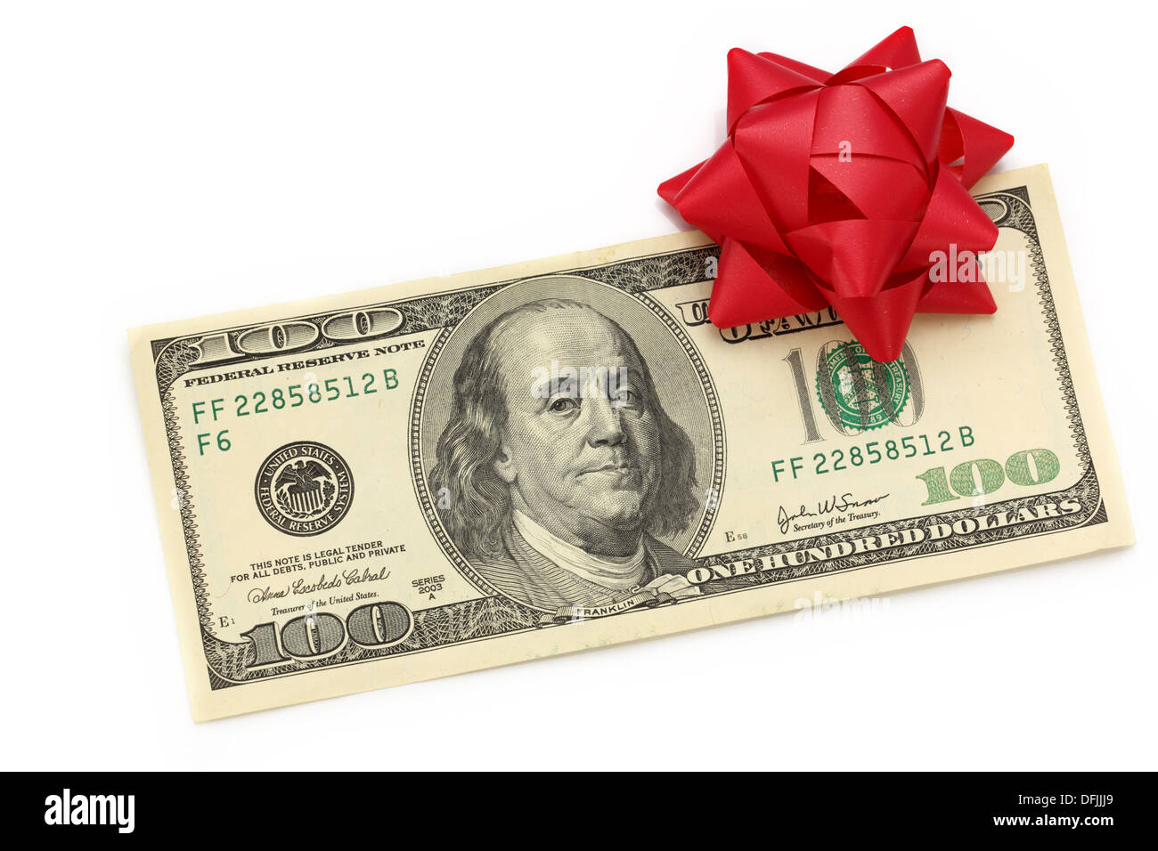 Money with bow hi-res stock photography and images - Alamy
