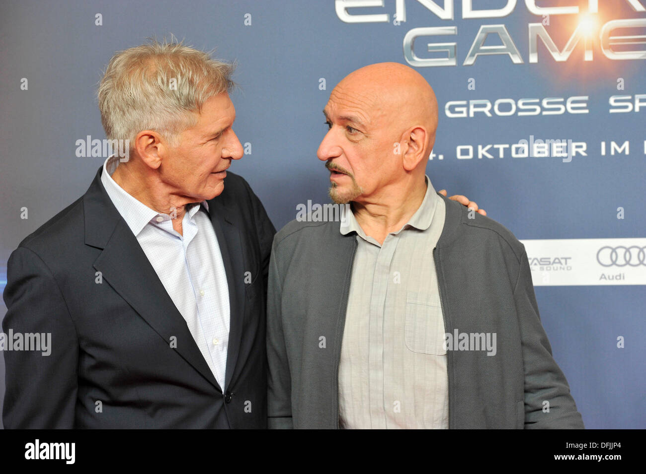 Berlin, Germany. 06th Oct, 2013.Harrison Ford (left) and Sir Ben ...