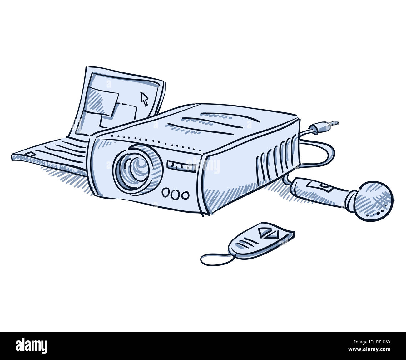 Projector screen classroom Cut Out Stock Images & Pictures - Alamy