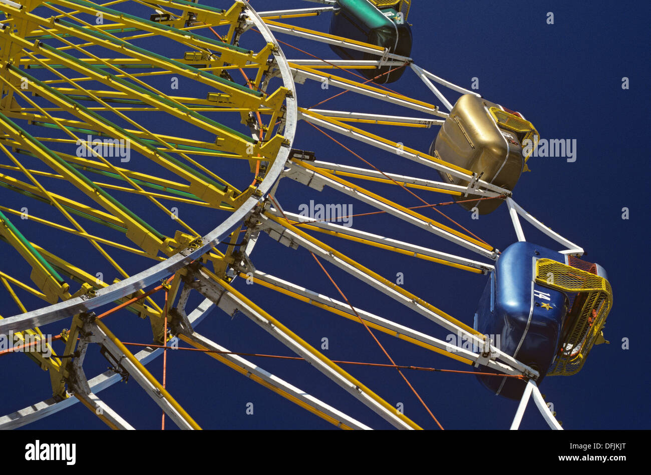 Washington State Fair people enjoying the amusement rides ferris wheel ...