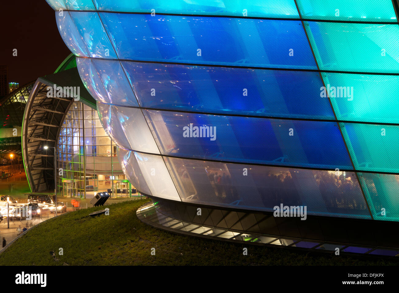 SSE Hydro Arena with the Clyde Auditorium behind, Glasgow Stock Photo ...