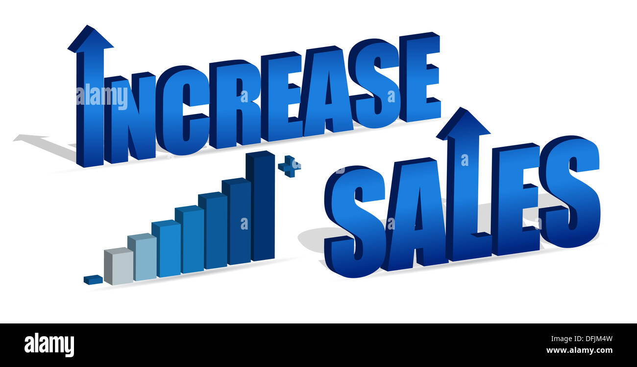 Increase Sales chart and text. Vector file also available. / Increase ...