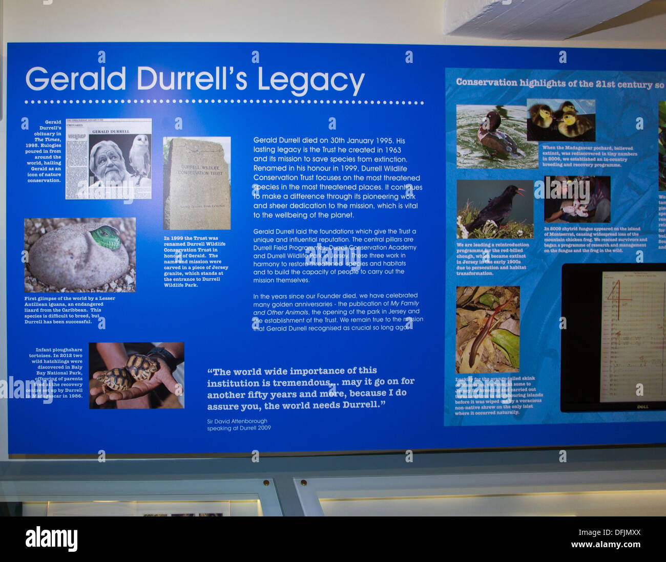 Durrell Wildlife Conservation Trust The Gerald Durrell Story Exhibition ...