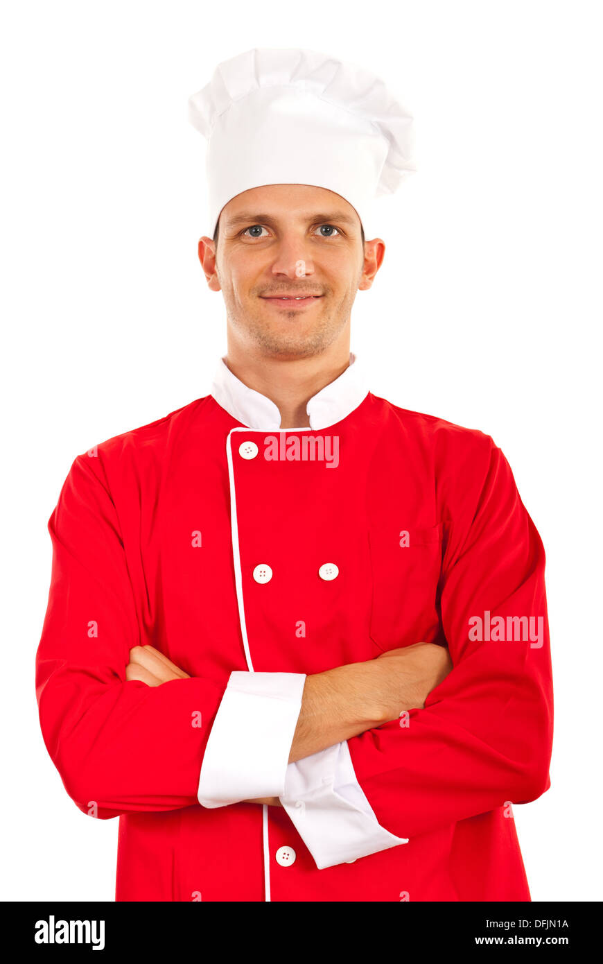 Male chef posing hands crossed hi-res stock photography and images - Alamy