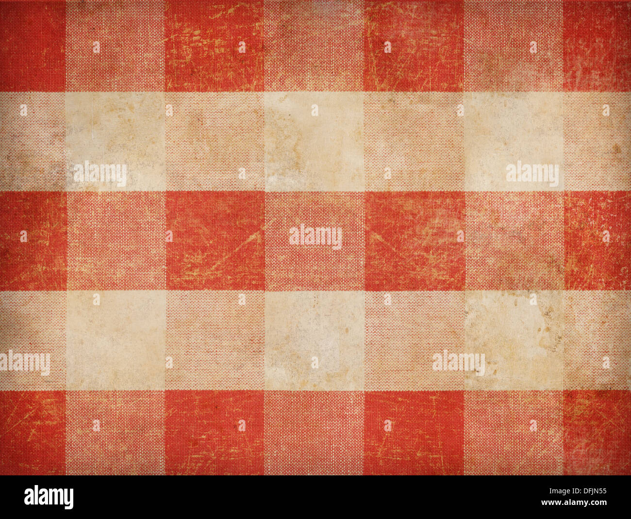 Vintage gingham tablecloth background Stock Photo - Alamy