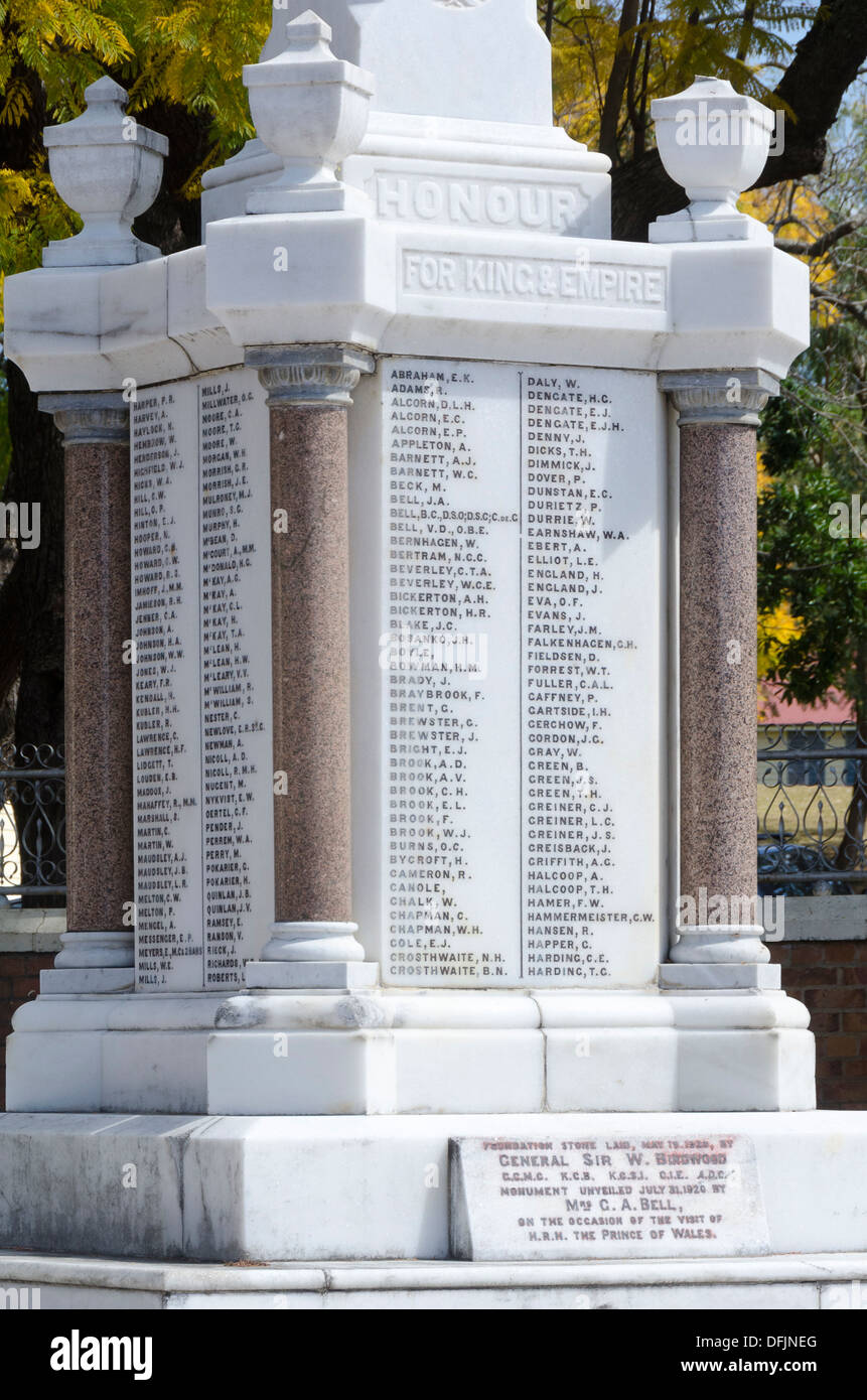 War Memorial, Boonah, near Brisbane, Queensland, Australia Stock Photo ...