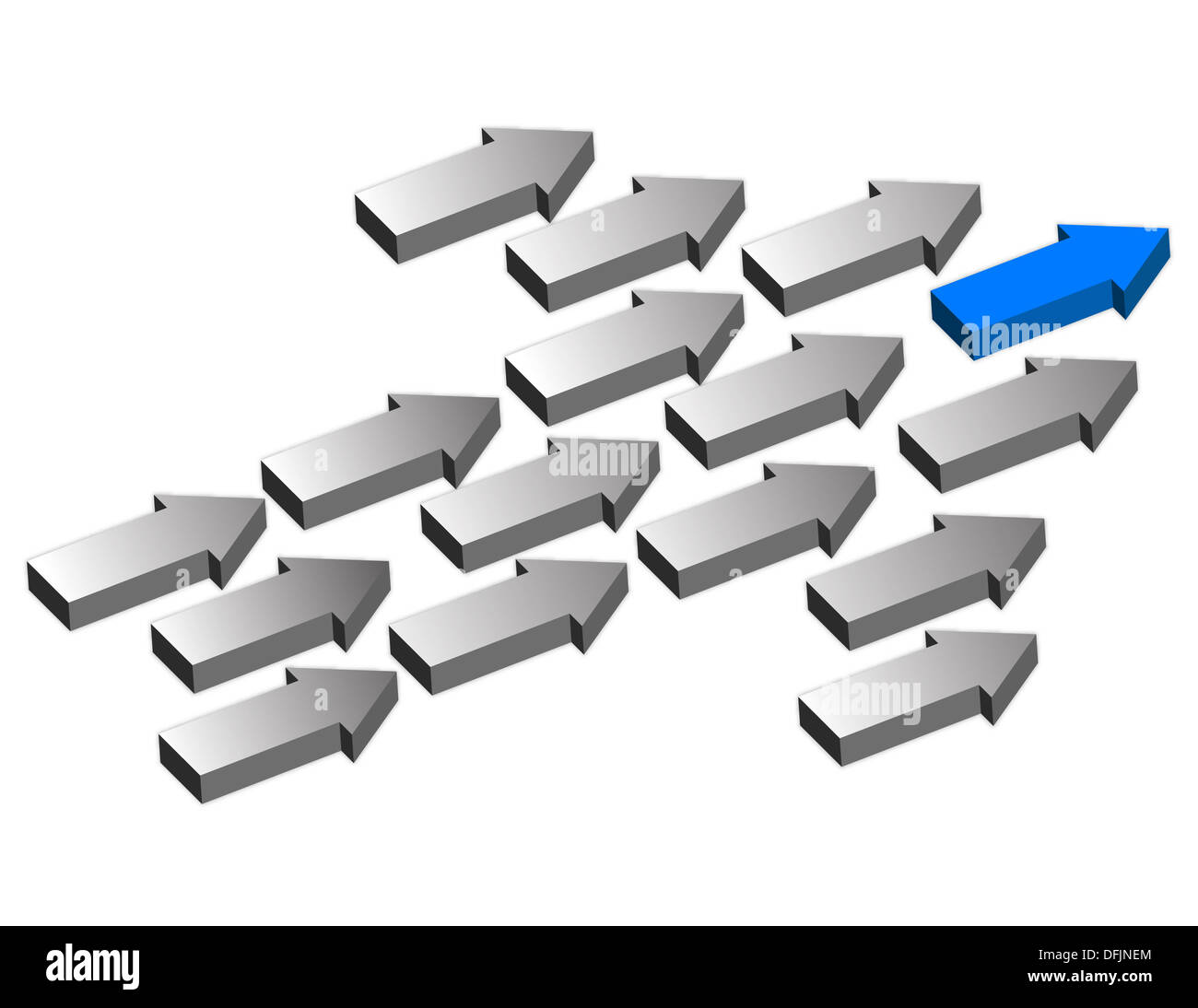 Leadership Arrows Stock Photo - Alamy