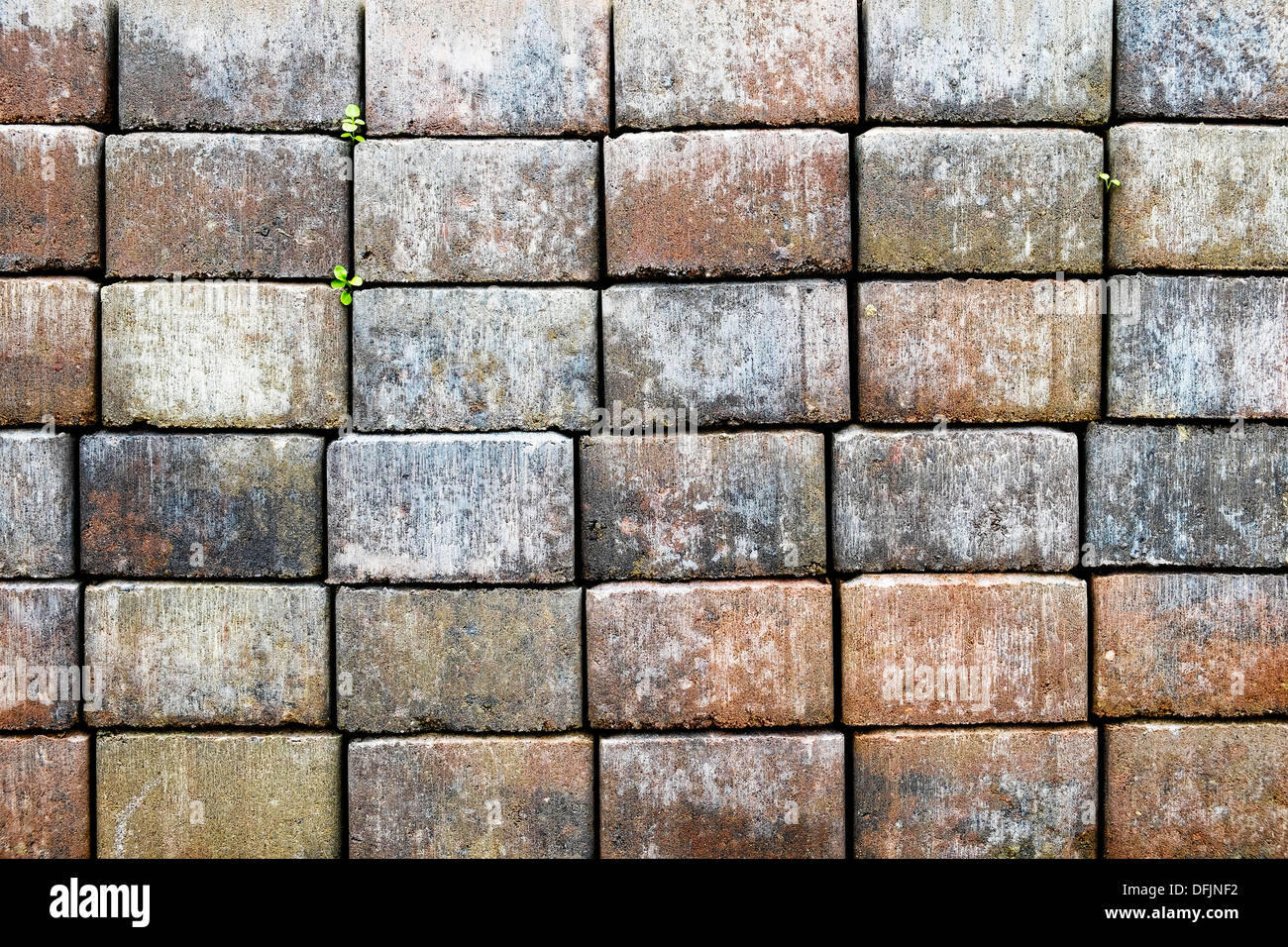 Stacked bricks forming a regular pattern Stock Photo - Alamy