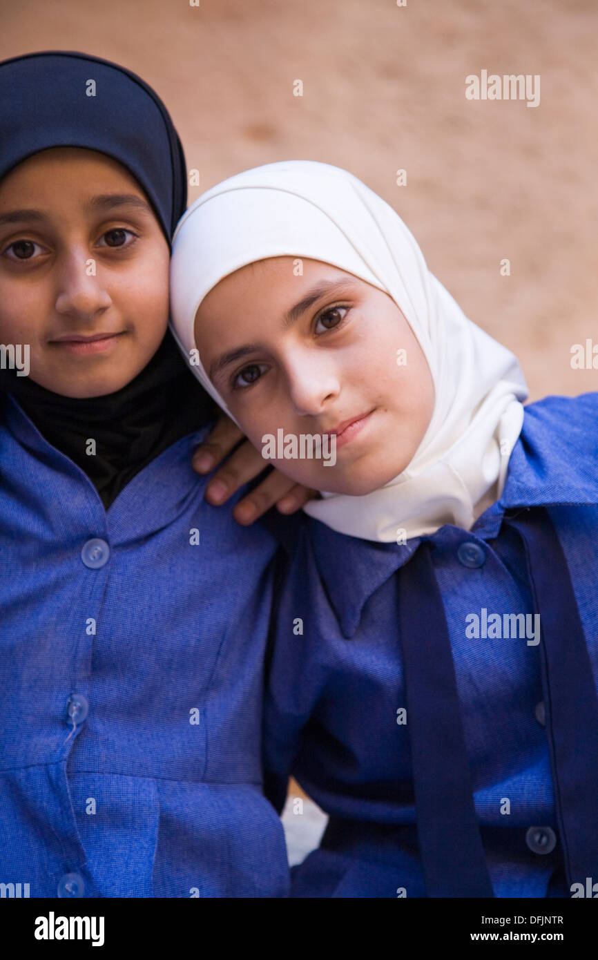 Jordanian school kids on a field trip to the legendary 3rd century ...