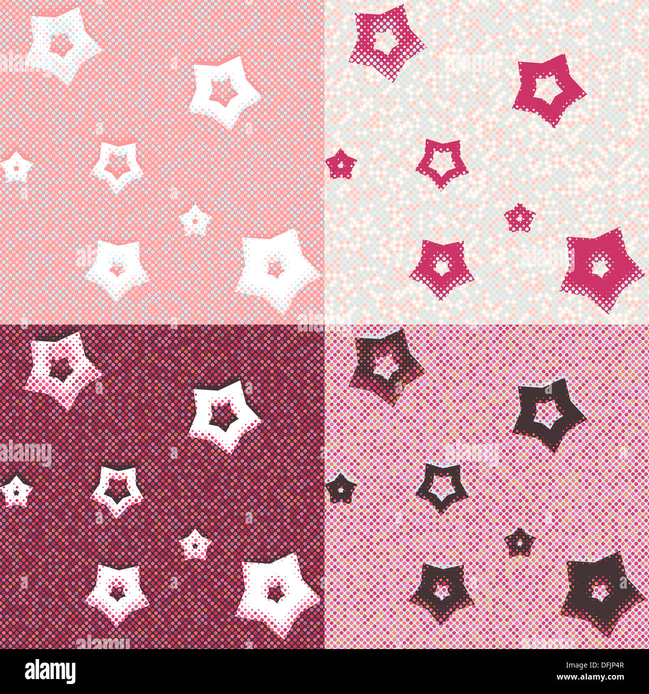 Set of geometric seamless pattern backgrounds Stock Photo - Alamy