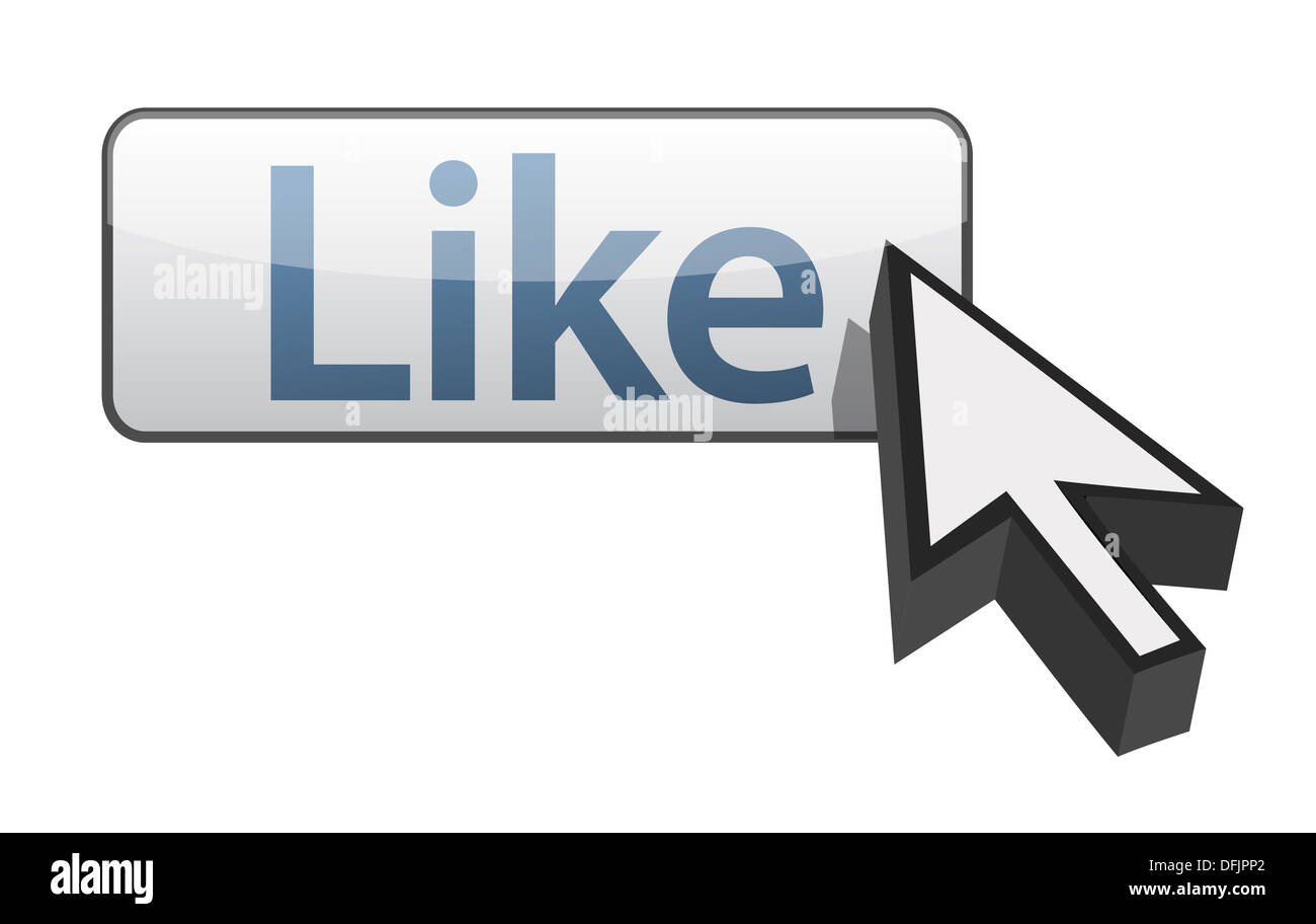 Like Button illustration design Stock Photo - Alamy