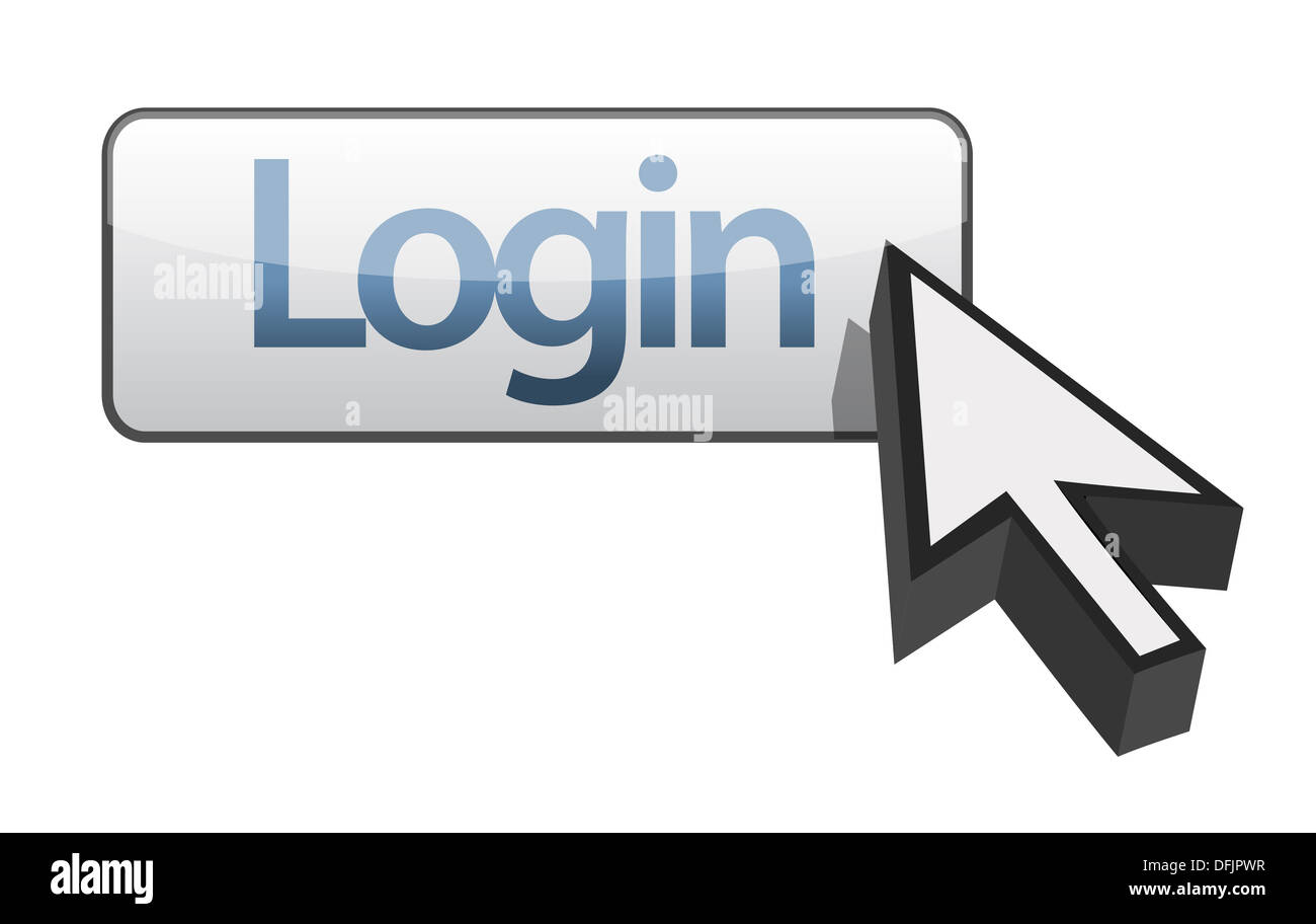 log in button illustration design Stock Photo - Alamy
