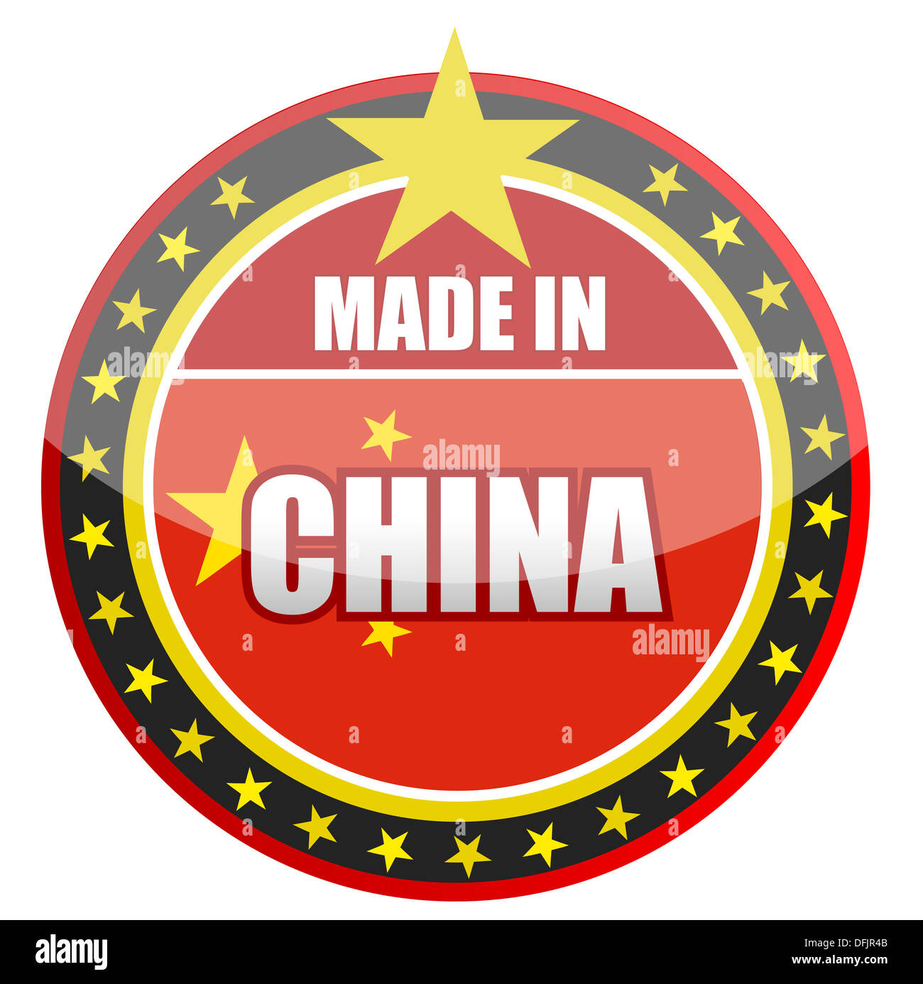Made in china stamp emblem hi-res stock photography and images - Alamy