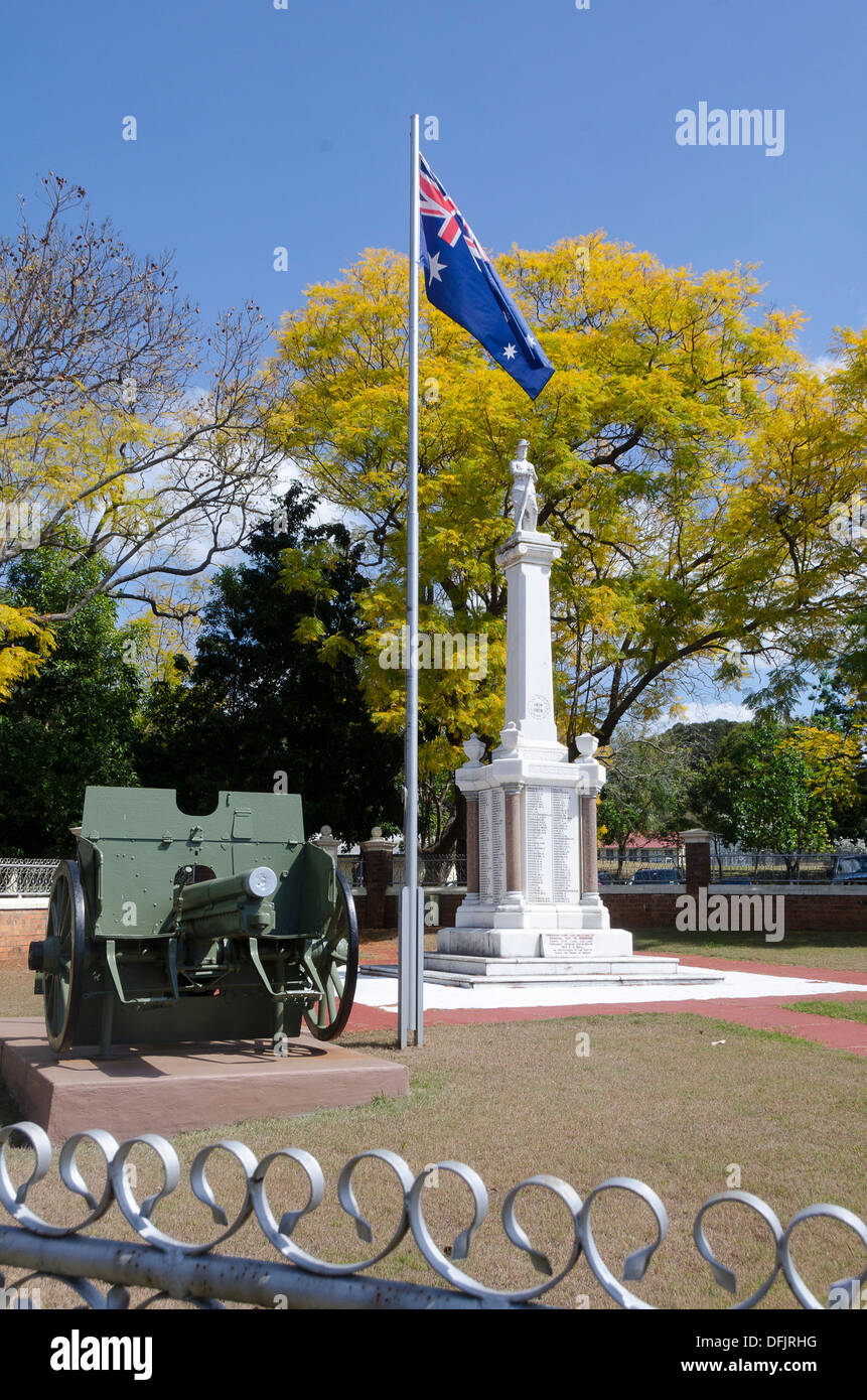War Memorial, Boonah, near Brisbane, Queensland, Australia Stock Photo ...